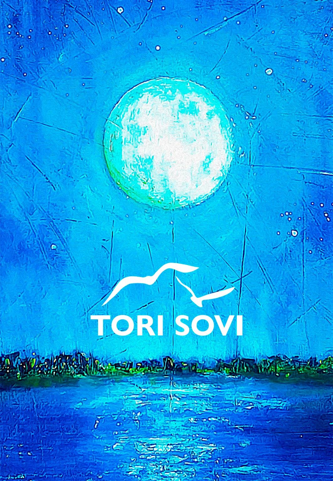 Blue Moon Wall Art, Night Sky Printable, Tranquil Lake Digital Art ...