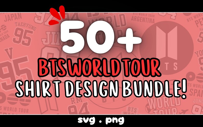 50+ BTS Designs World Tour 2026 2027 PNG SVG Shirt Country Names ...