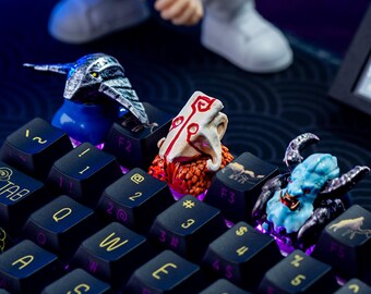 Mario Bros Keycaps - Mario, Luigi Keycap Set - Custom Mechanical ...