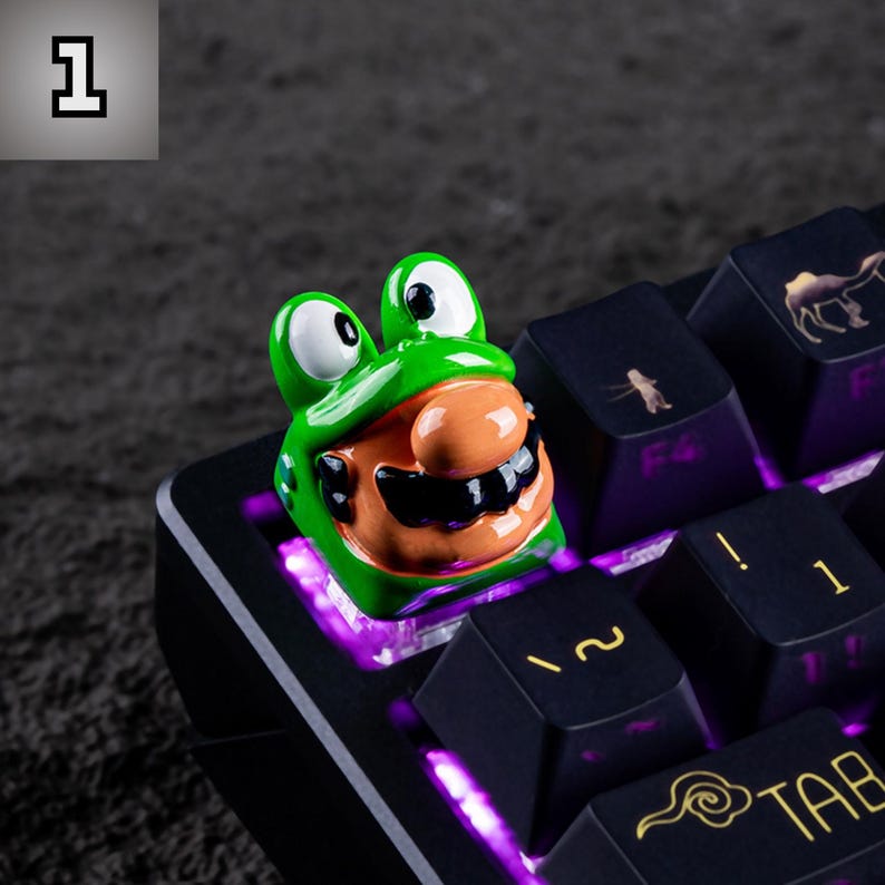 Mario Bros Keycaps - Mario, Luigi Keycap Set - Custom Mechanical ...