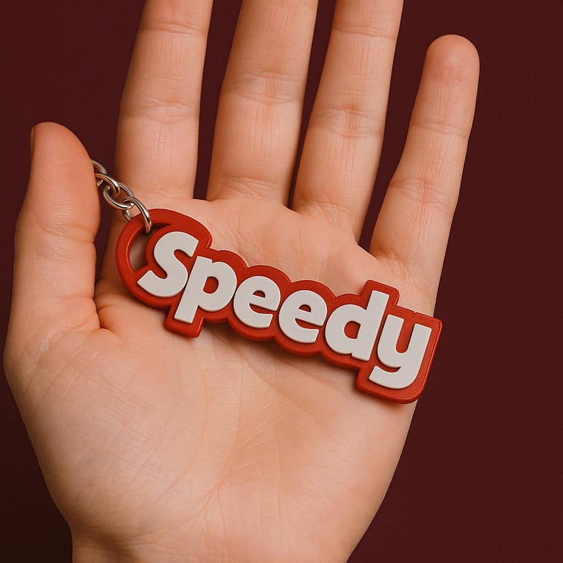 Custom 3D Printed Name Keychain, Personalized Backpack Tag - Etsy