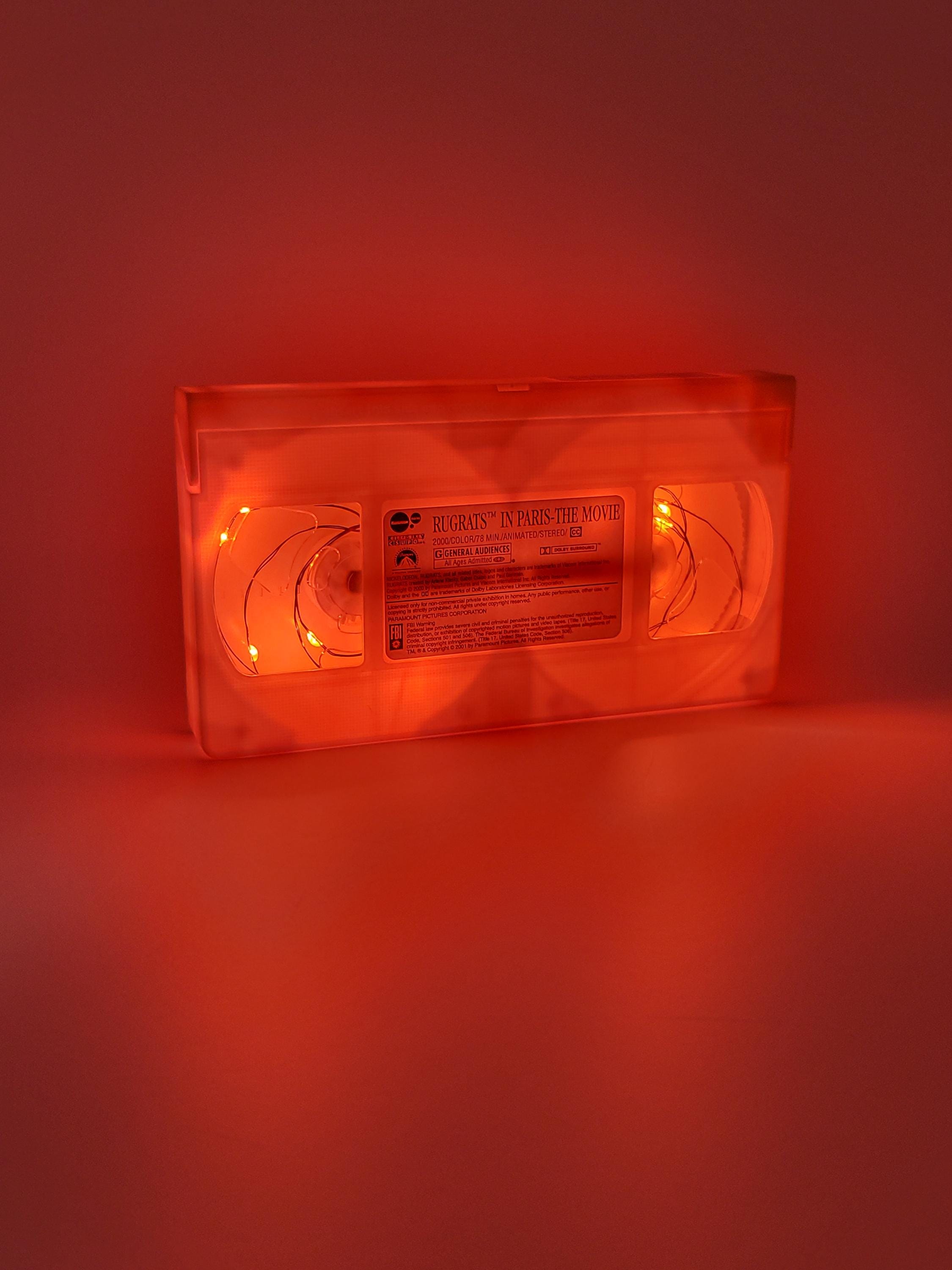 Upcycled Lighted VHS Tape • Retro Movie Room Decor • 90s Nostalgia ...