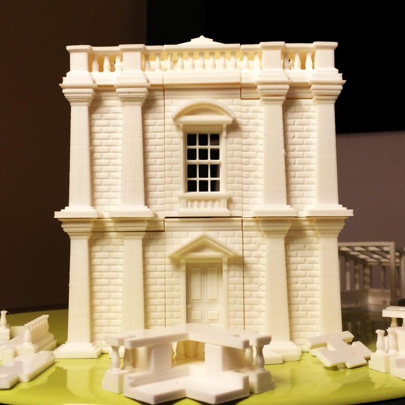 Printable Architecture Kit STL – Victorian Town House | Modular ...