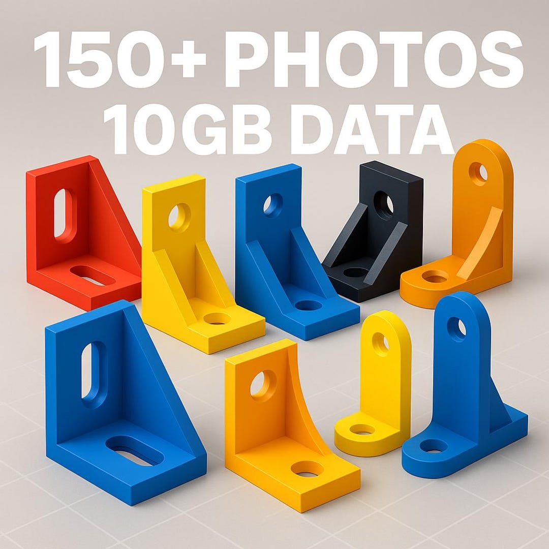 L Bracket STL Bundle – 3D Printable Corner Brackets, Strong Reinforced ...