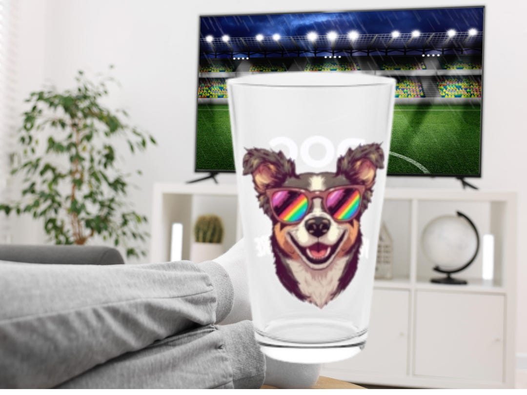Personalized Dog Dad Pint Glass: Funny Puppy Lover Gift - Etsy