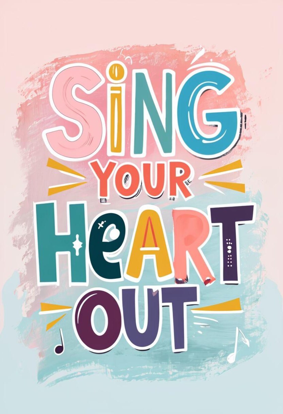 Sing Your Heart Out Choir Poster - Etsy