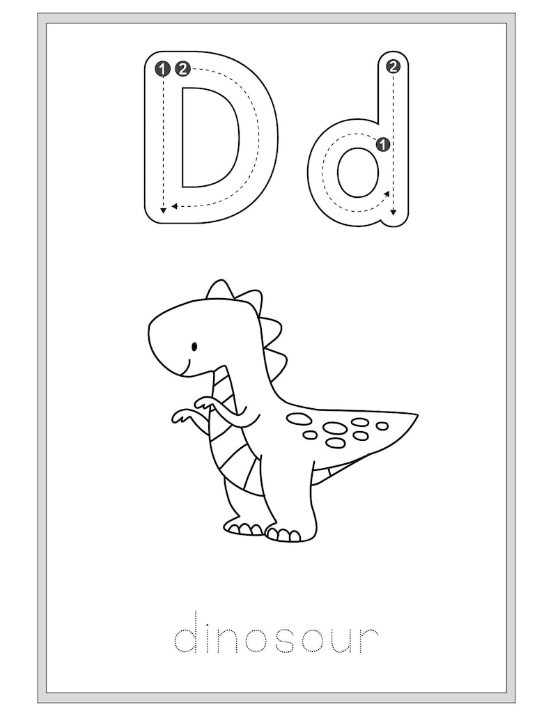 Printable Alphabet Color Book - Etsy