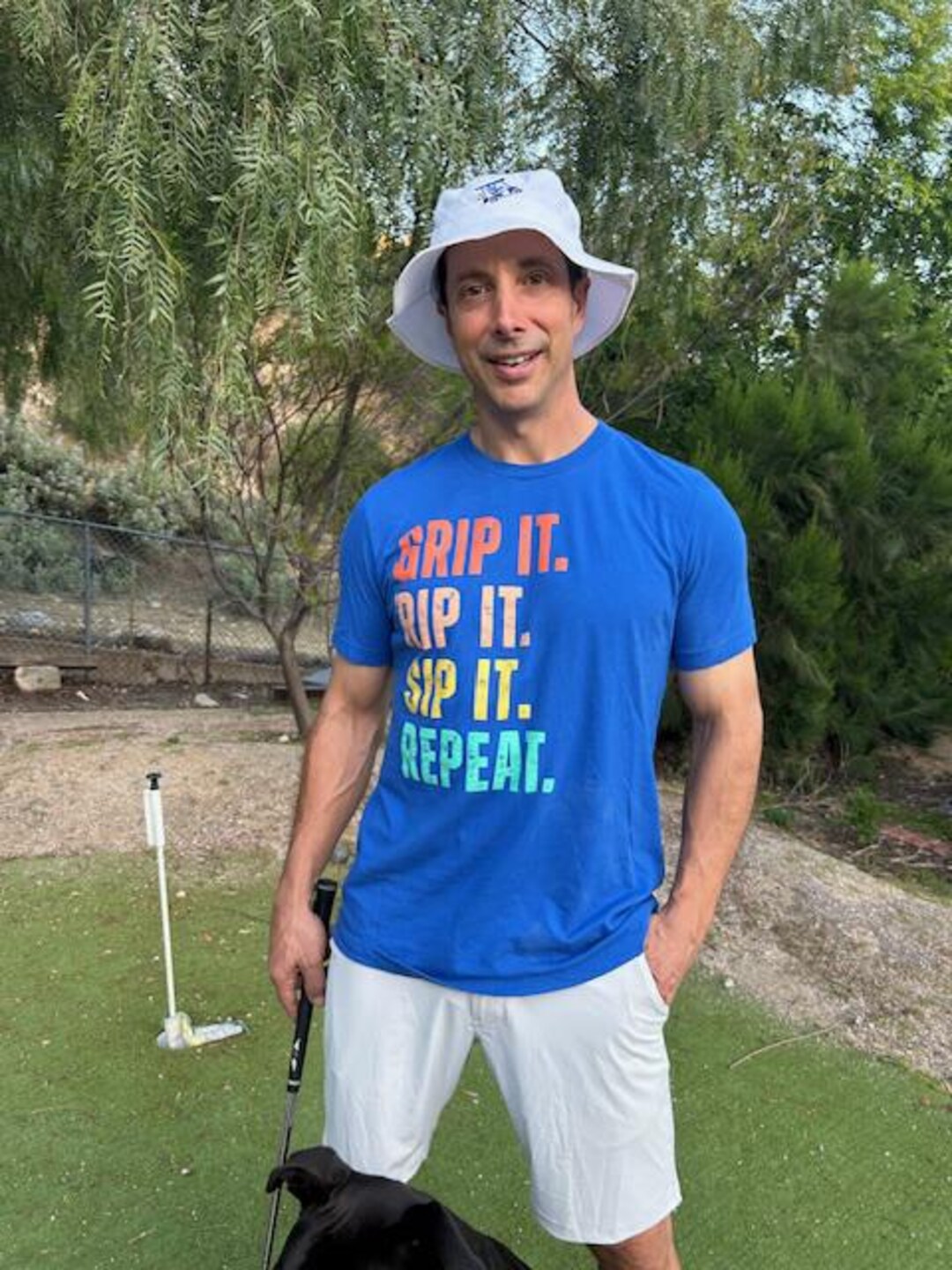 Funny Golf Shirt – Grip It Rip It Sip It Repeat – Golfer Gift for Men ...