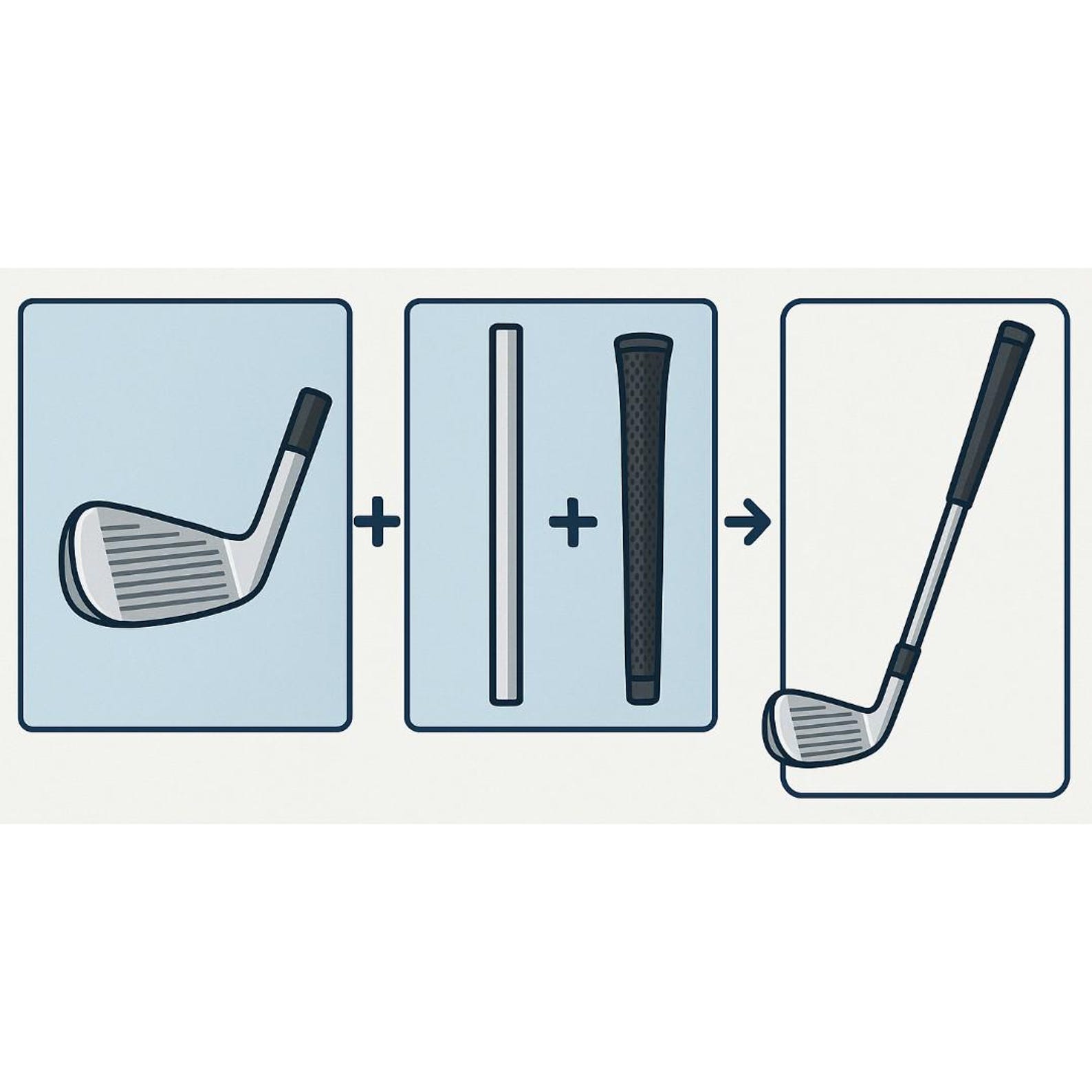 Add on Product* Grip and Shaft Upgrade - Basic Golf Club Grip With ...