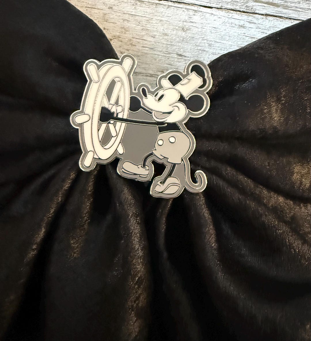Steamboat Willie Bow Made With Authentic Disney Metal Enamel Decor! - Etsy