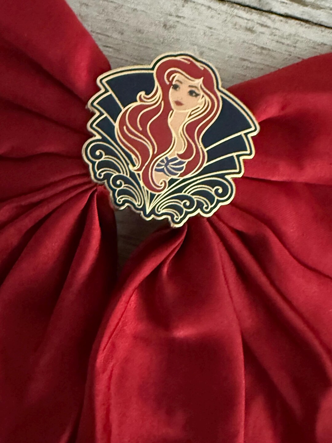 The Little Mermaid Bow Made With Authentic Metal Enamel Decor! - Etsy