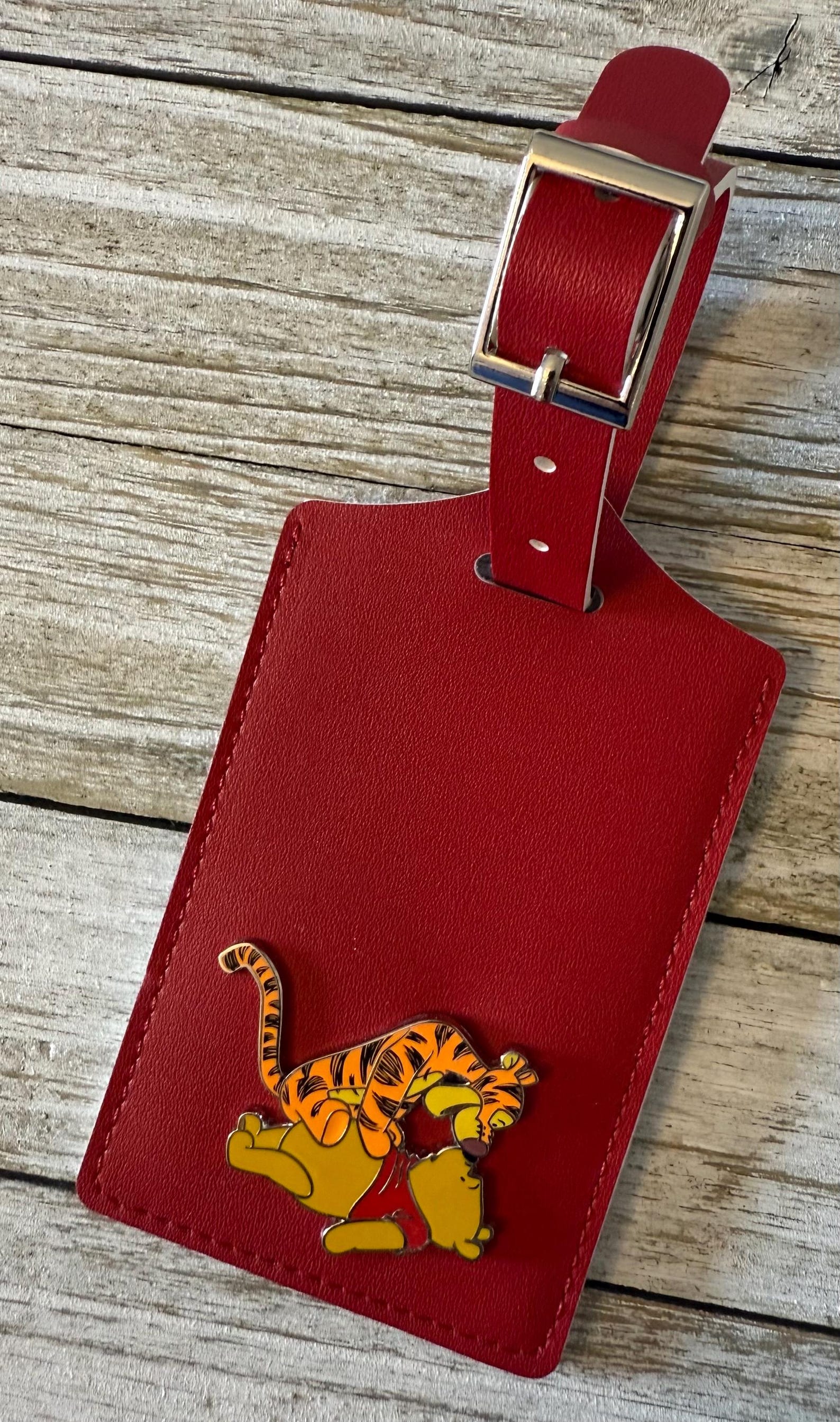 Disney Winnie the Pooh & Tigger Luggage Tag – Handmade Faux Leather ...