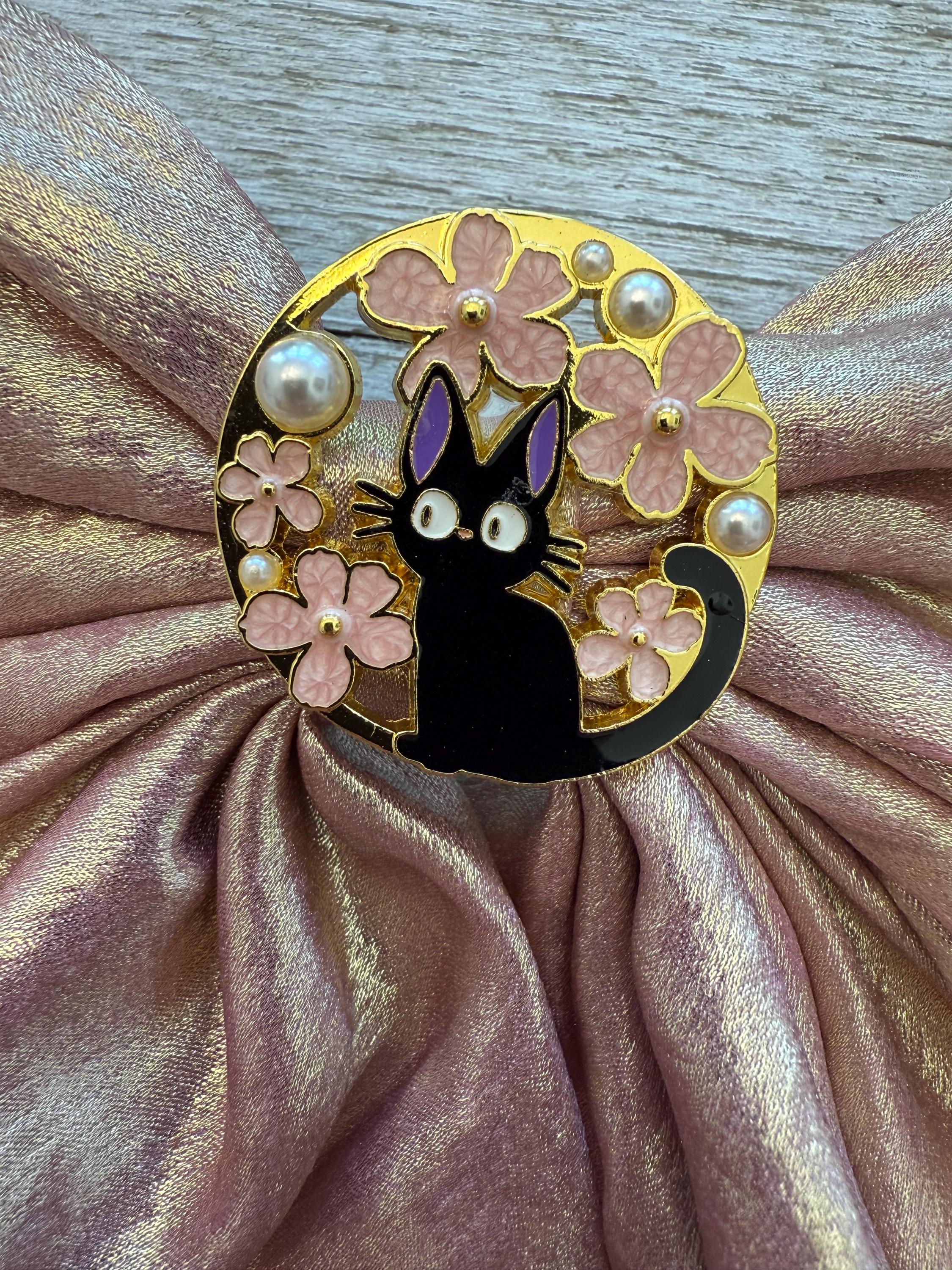 Studio Ghibli Kiki’s Delivery Servjce Jiji Bow Made With Authentic ...