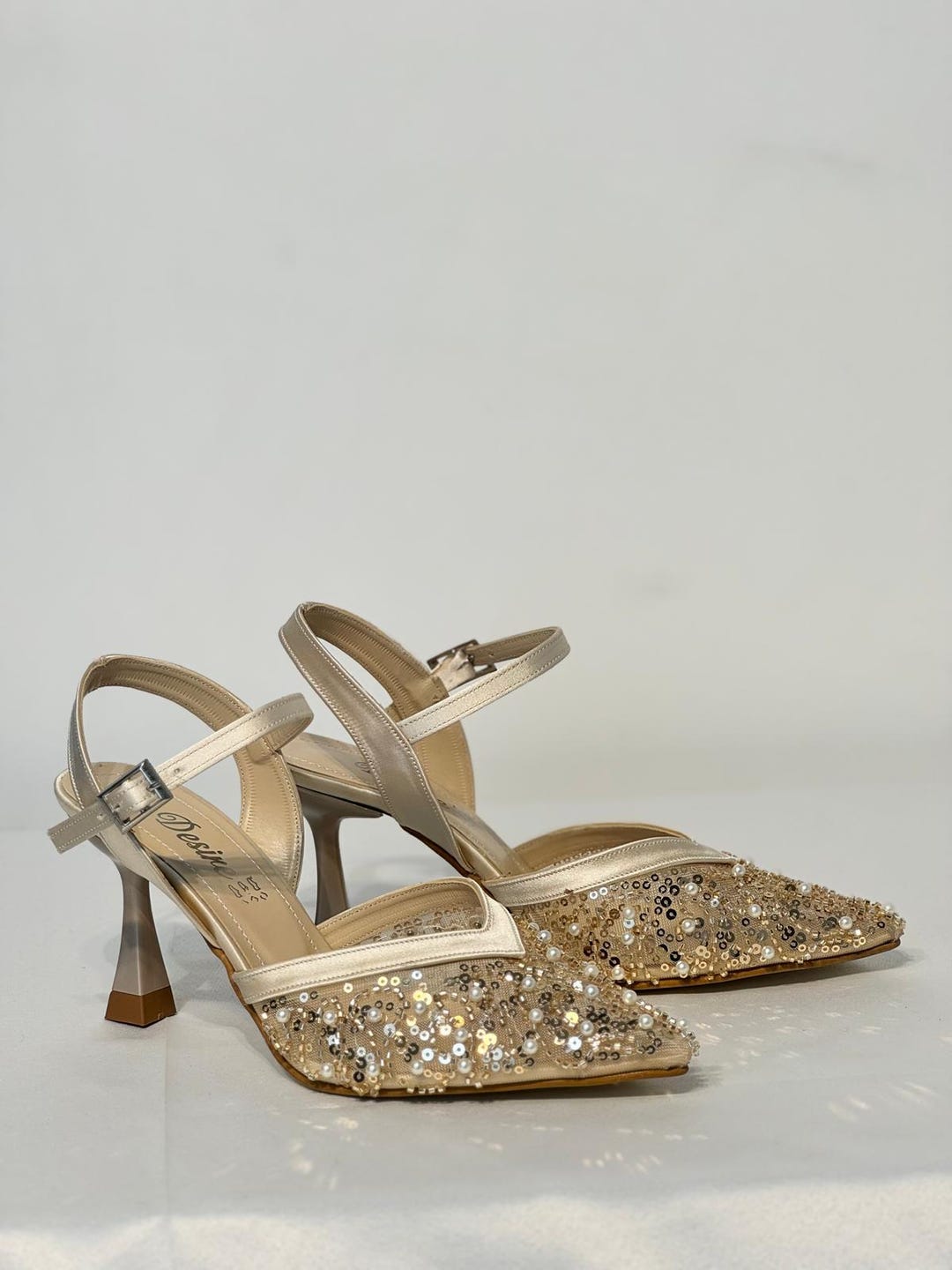 Handmade Beaded Sequin High Heels - Elegant Bridal Wedding Shoes - Etsy