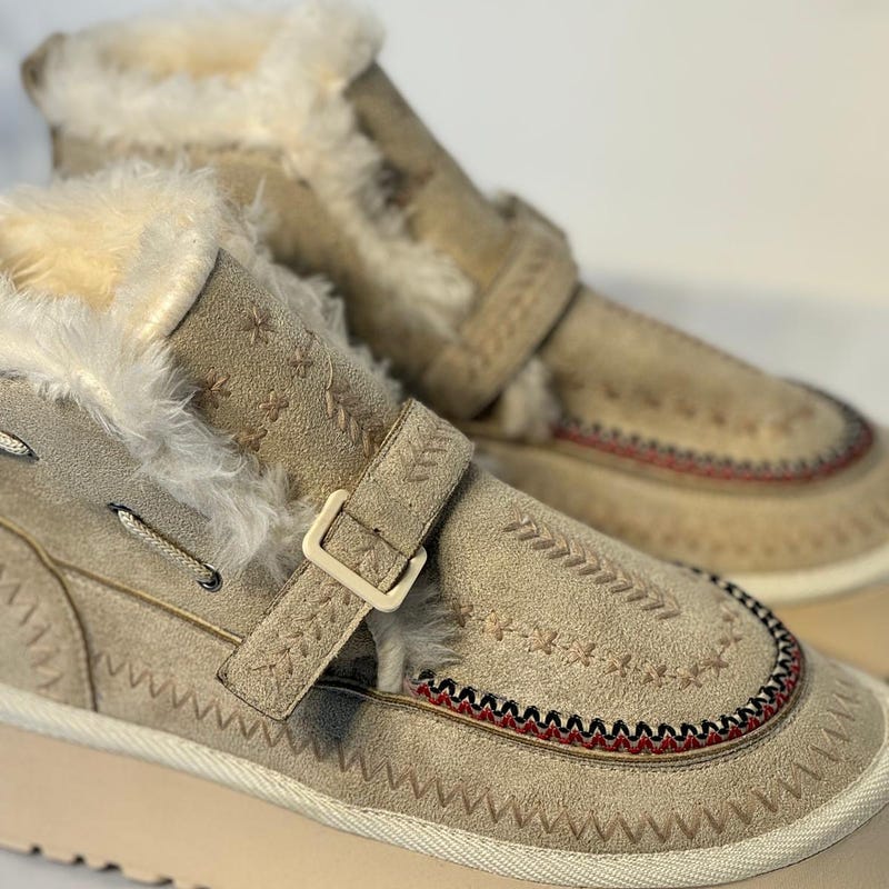 Winter Thick Fur Boots - Etsy