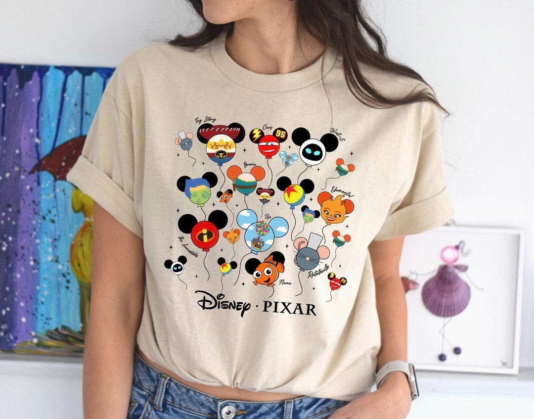 Disney Pixar Balloons Characters Group PNG, Toy Story, Up, Remy ...