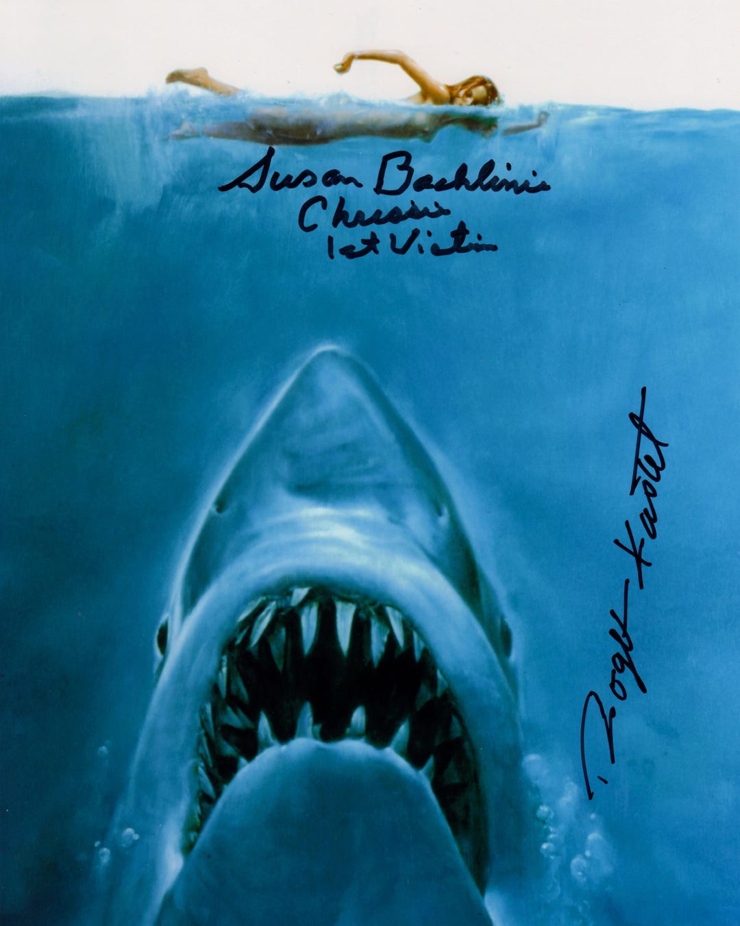 Susan Backlinie and Roger Kastel in Person Autograph From the 1975 ...