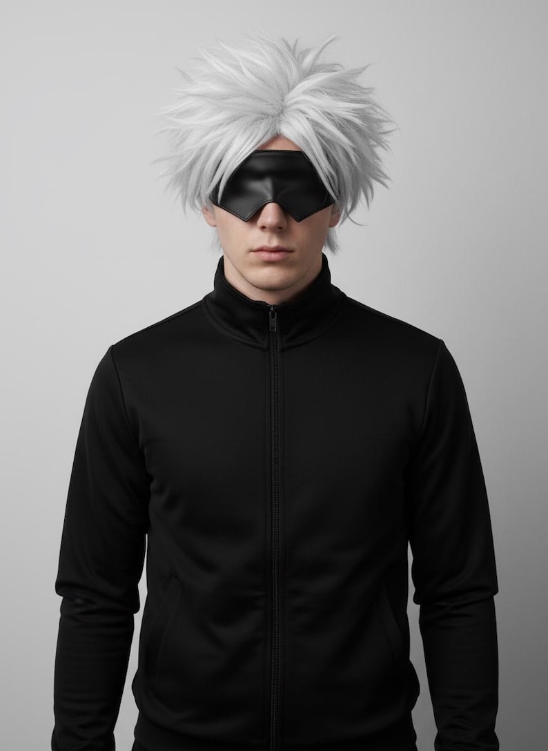 Jujutsu Kaisen Gojo Satoru Blindfold, JJK Cosplay Mask Prop, Black ...