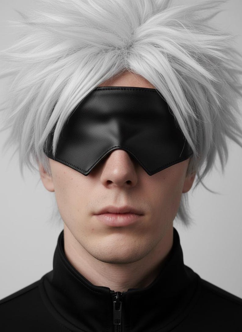 Jujutsu Kaisen Gojo Satoru Blindfold, JJK Cosplay Mask Prop, Black ...