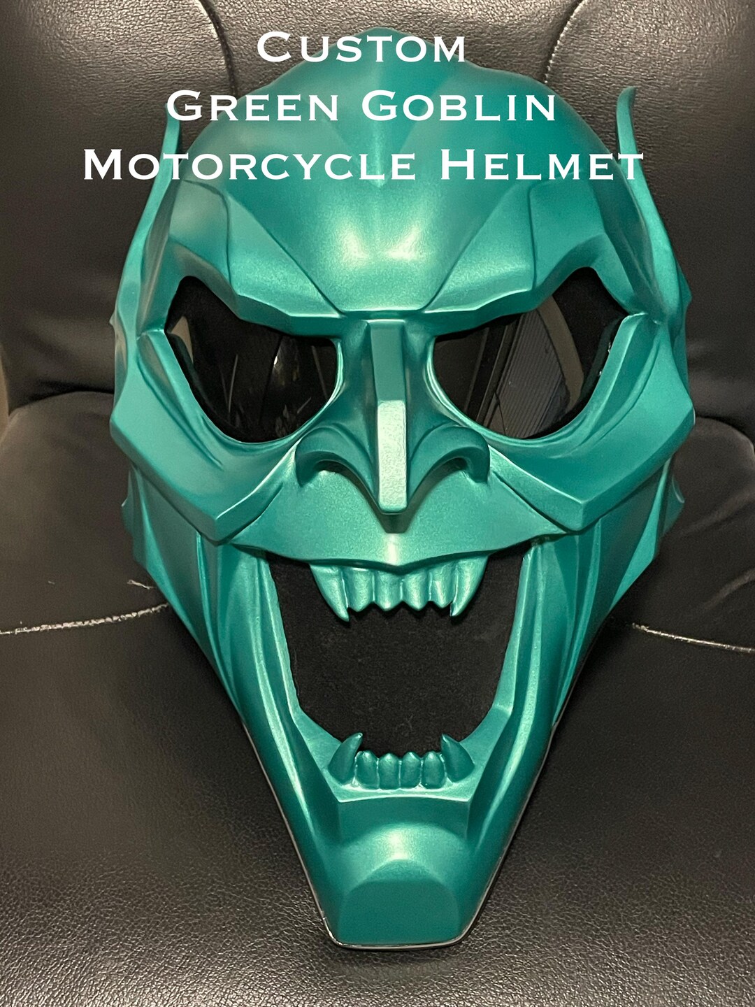 Custom Green Goblin Motorcycle Helmet DOT APPROVED - Etsy