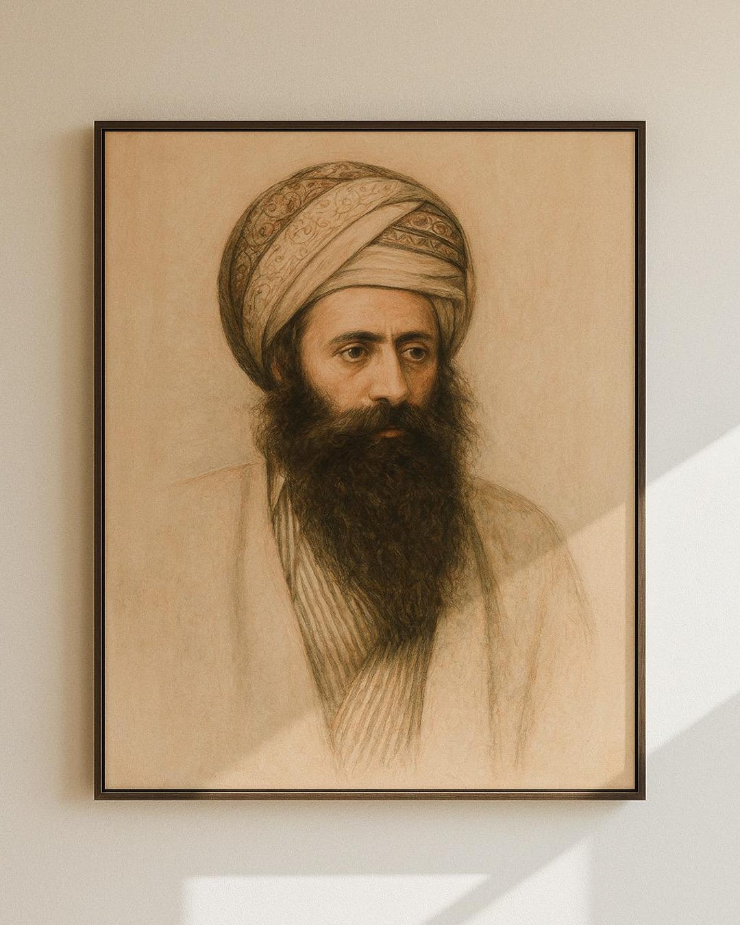 Rabbi Yosef Hayim, Rabbi Print on Canvas, Hasidic Art, Jewish Art ...