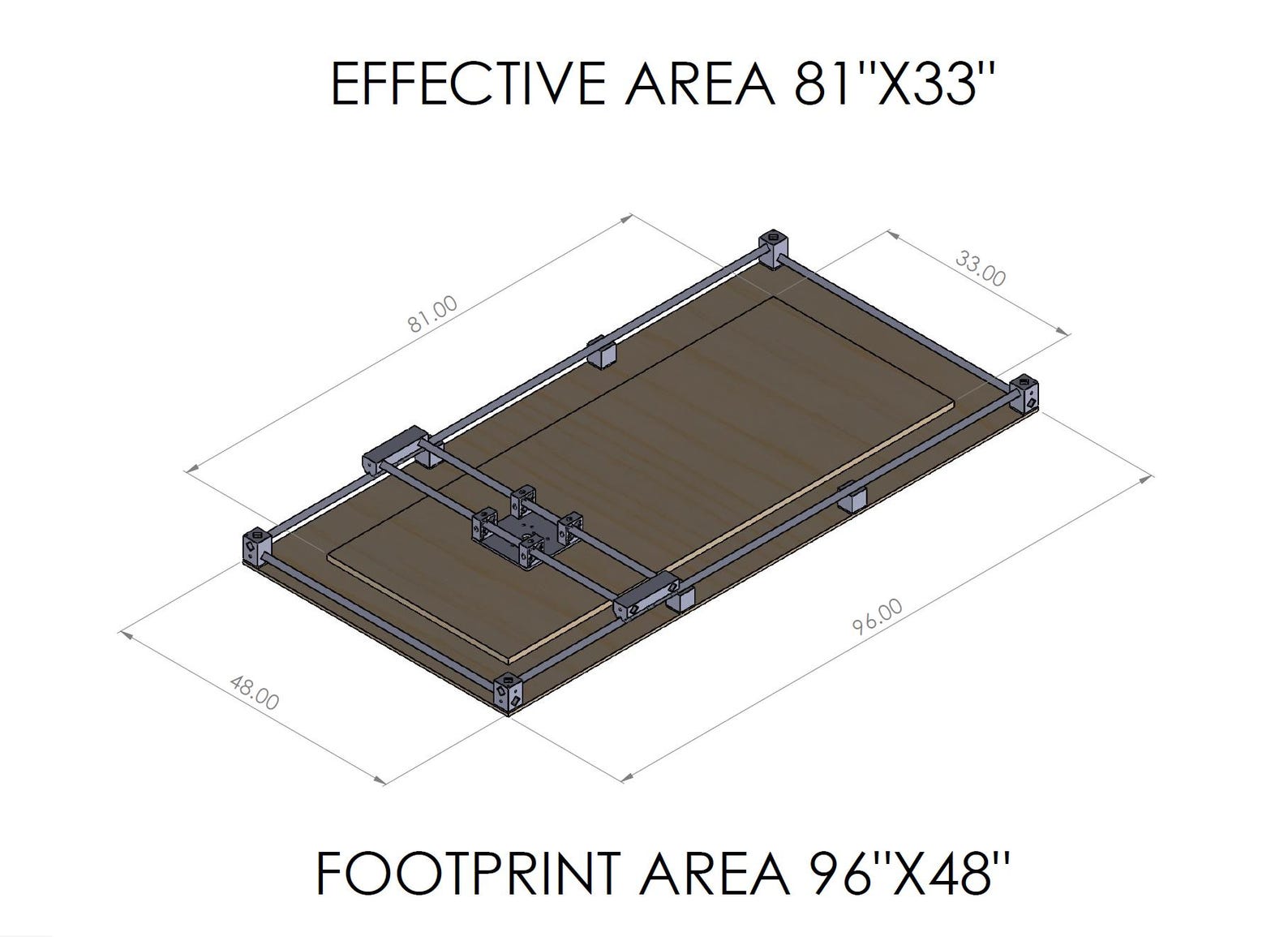 Benchtop Adjustable Wood Slab Flattening Mill Router Jig Without Box ...