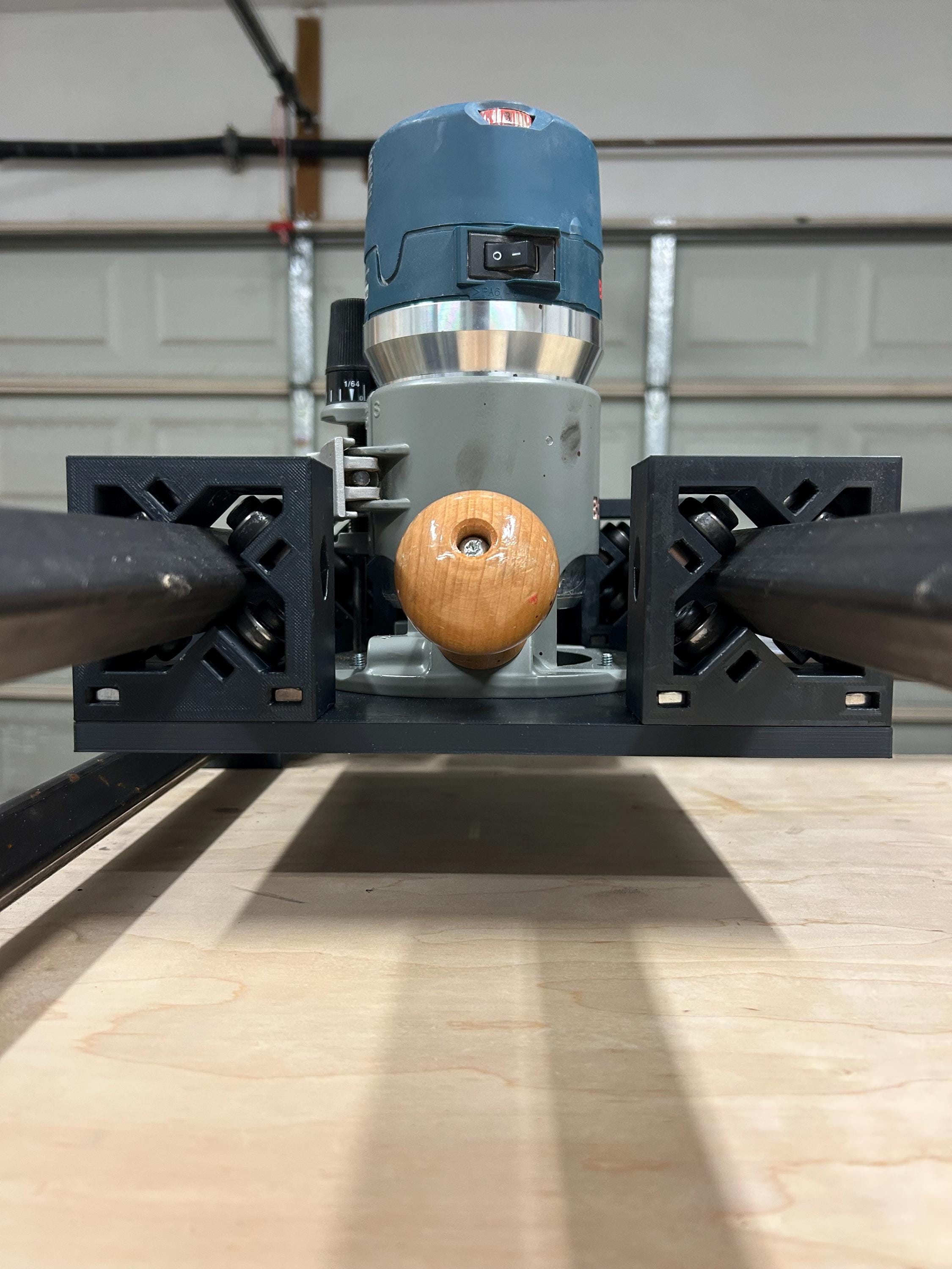 Benchtop Adjustable Wood Slab Flattening Mill Router Jig With 1"x1" Box ...