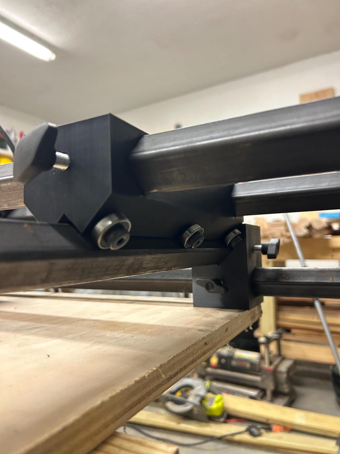 Benchtop Adjustable Wood Slab Flattening Mill Router Jig With 1"x1" Box ...