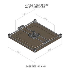 Benchtop Adjustable Wood Slab Flattening Mill Router Jig With 1"x1" Box ...
