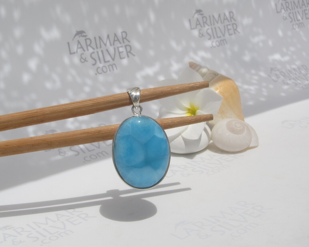 Caribbean Turquoise Blue Oval Pendant, Atlantis Scarab, Original ...