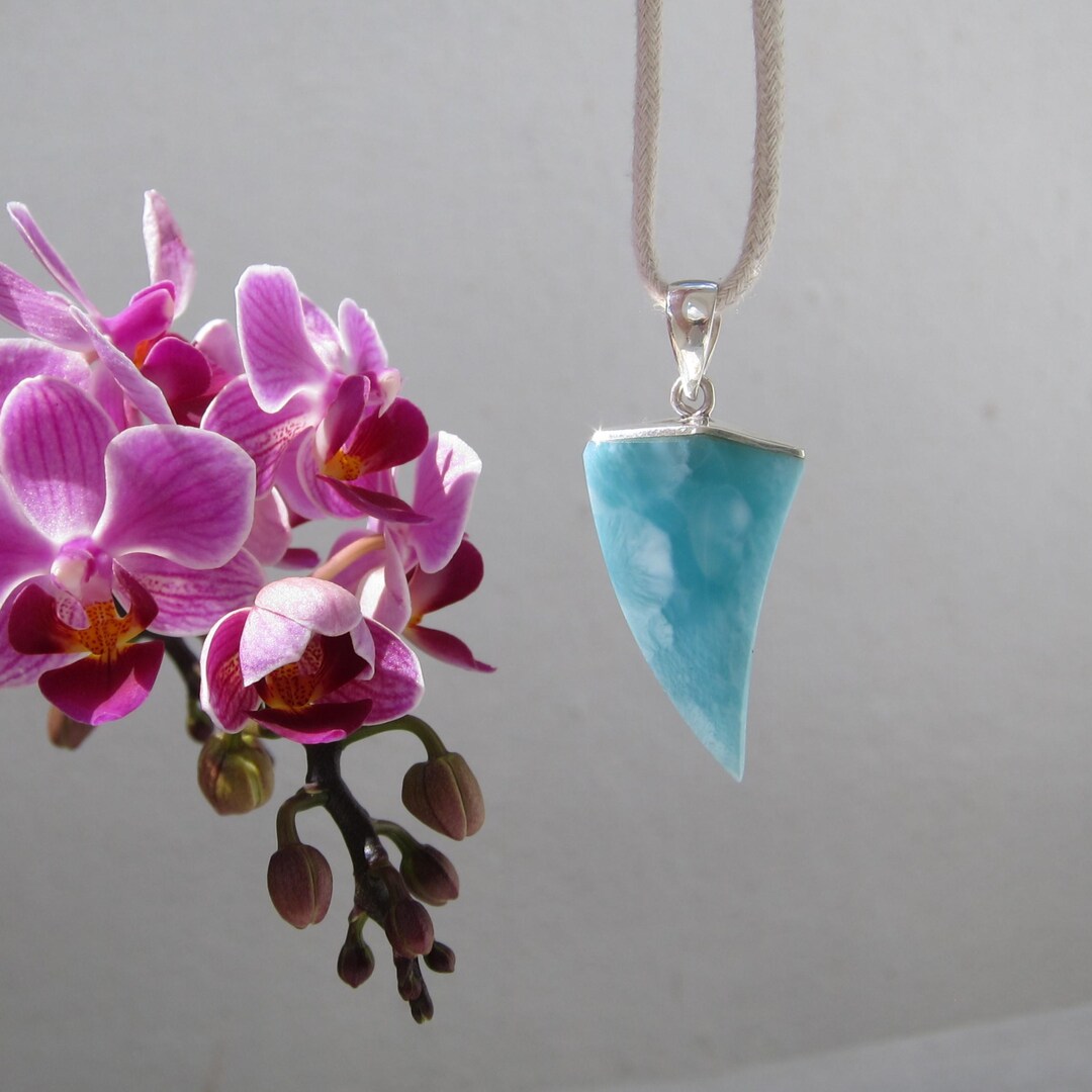 Faceted Larimar Claw Pendant, Hunting Sea Monsters 11 - Larimar Pendant ...