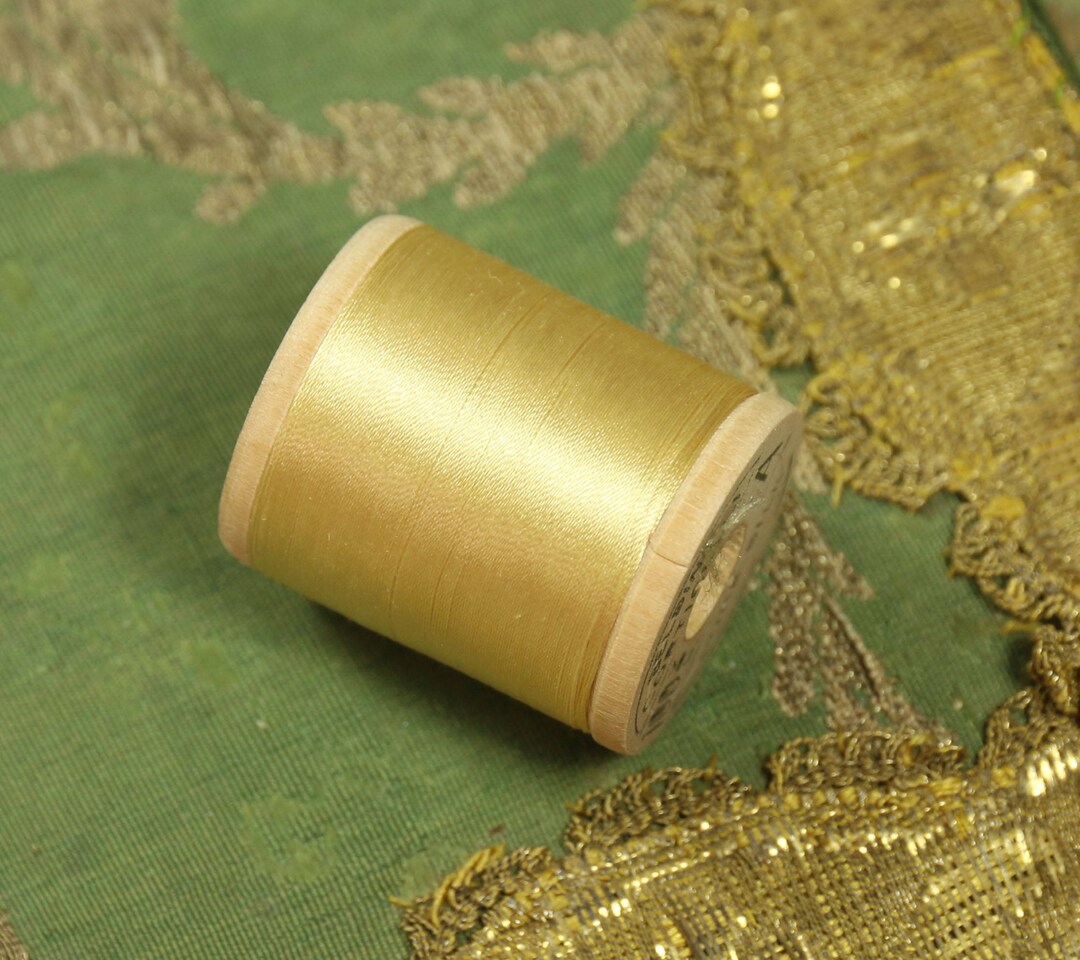 Vintage Pure Silk Thread Shade 3010 Pale Yellow Gold Unused Spool ...
