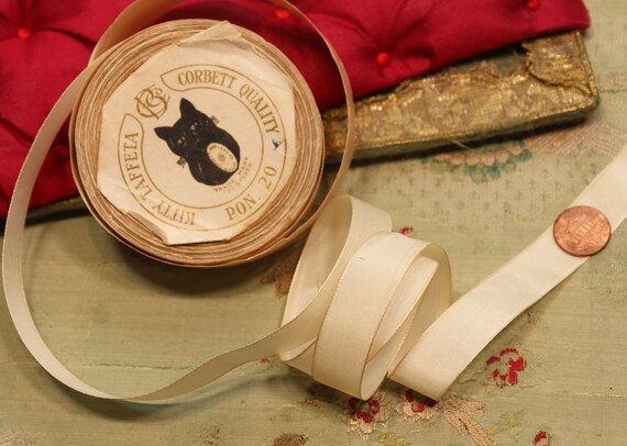 1 Yard Flapper Era Silk Taffeta Ribbon for Ribbonwork French - Etsy