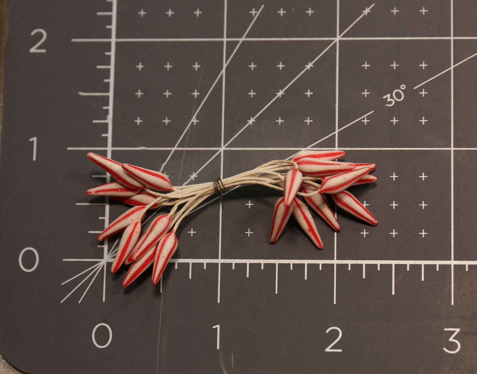 1 Antique Vintage Very Rare Peppermint Red White Stripe Soft - Etsy