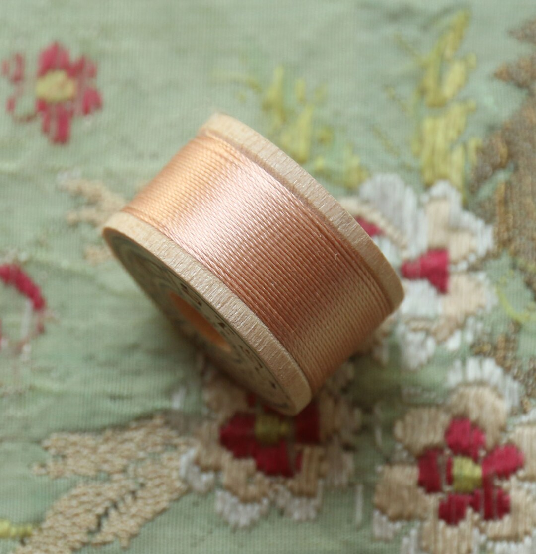 1 Spool Vintage Pure Silk Buttonhole Belding 2315 Light Peach Twist ...