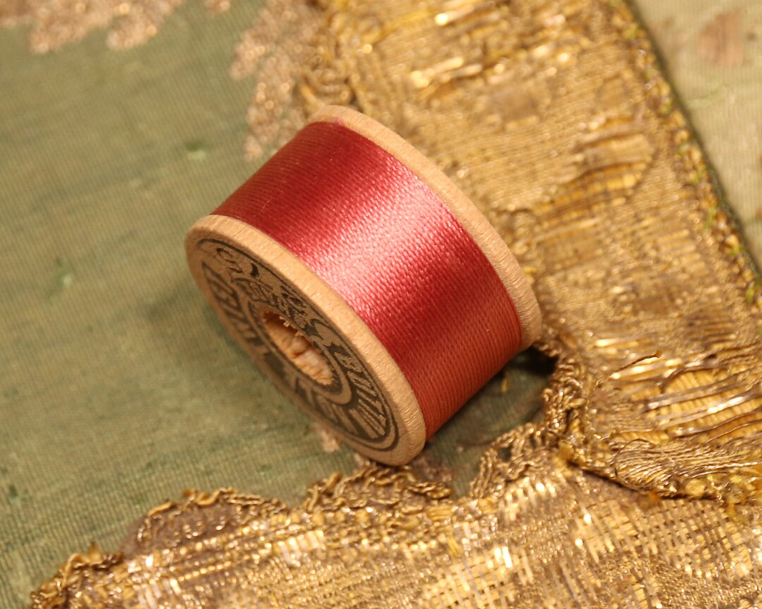 1 Spool Vintage Pure Silk Buttonhole Twist Belding 275 Thread Rose Pink ...