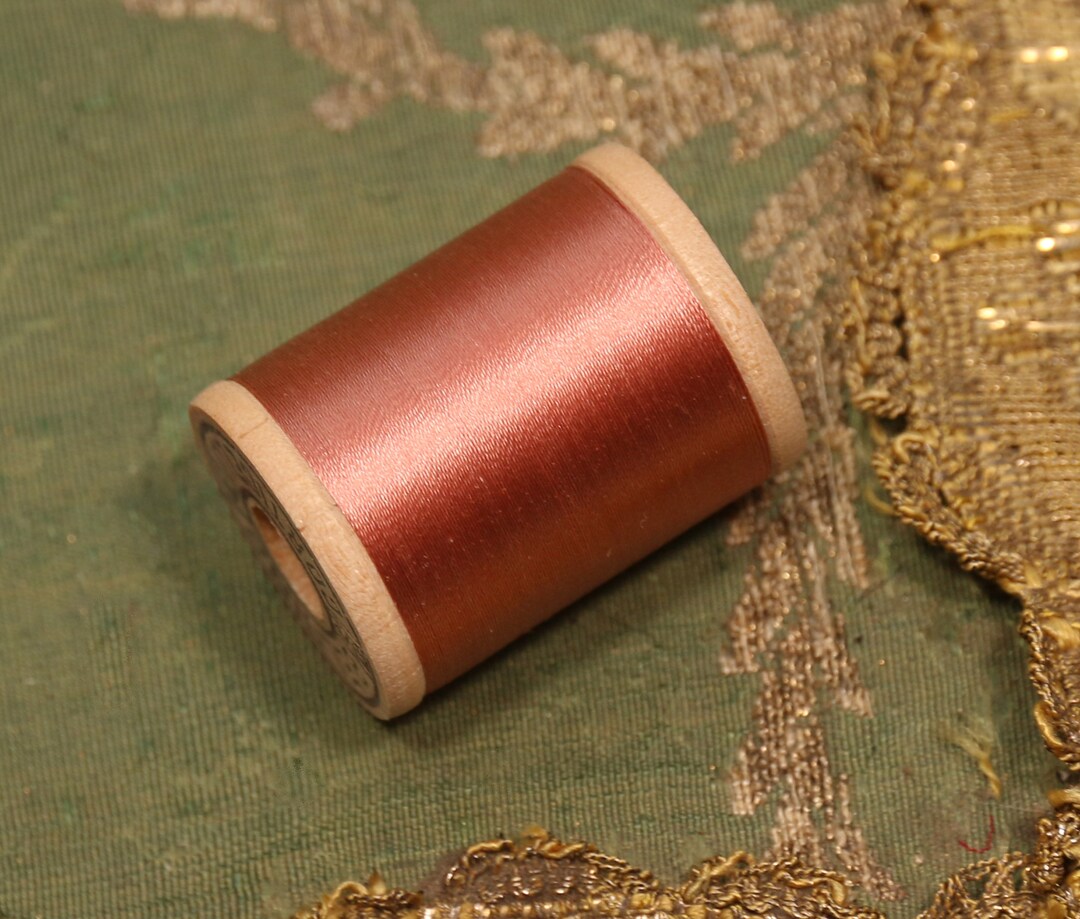 Vintage Pure Silk Thread Dusty Rose Pink 2730 Unused Spool Wooden New ...