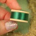 1 Vintage Pure Silk Buttonhole Twist Thread Spool 9787 Cool Green Shade ...