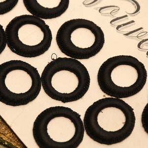 Antique Card 16 French Silk Wheel Rings Ribbonwork Trim Lush - Etsy