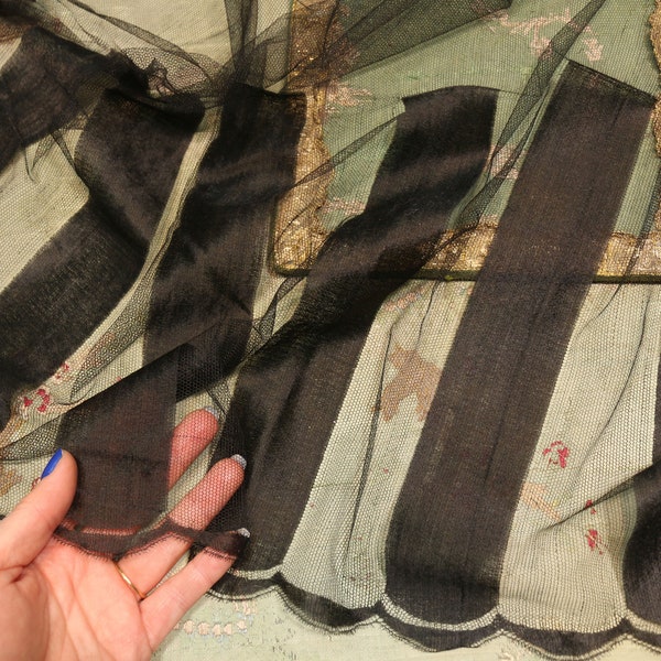 Black French Tulle Fabric - Etsy
