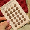 Antique Glass French Lozenge Shape Buttons on Card Purple Blue White 11 ...