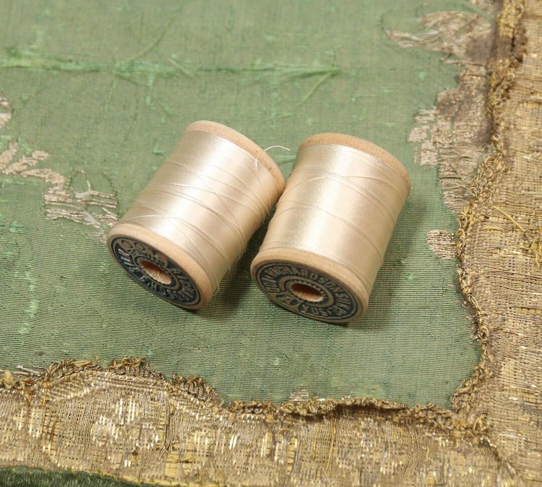 Vintage Lot 2 Pure Silk Thread Shade 100 Natural Creamy White Shade 100 ...