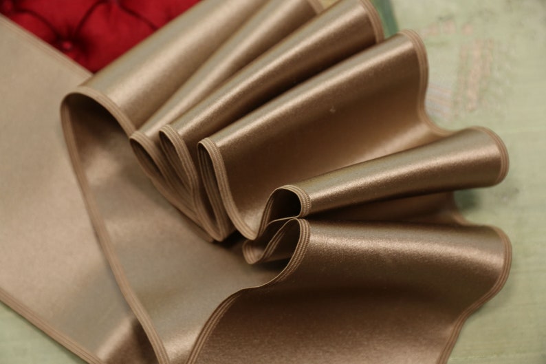1 Yard Antique Silk Satin Corded Edge Ribbon 3 1/8 Wide - Etsy