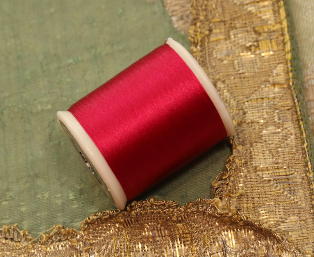 Vintage Pure Silk Thread Sewing #20 Dark Raspberry Rose Pink Unused ...