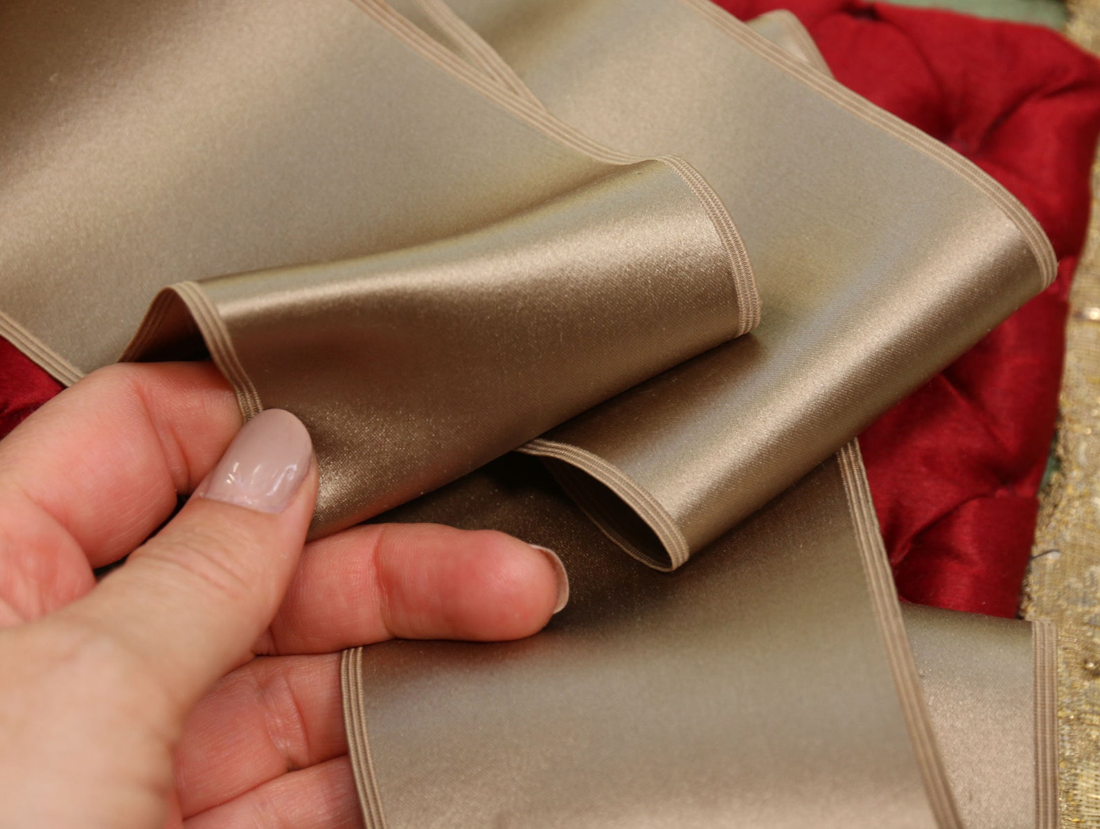 1 Yard Antique Silk Satin Corded Edge Ribbon 3 1/8 Wide - Etsy