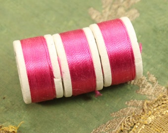 Home & Hobby Doll & Model Making 3 vintage pure silk buttonhole twist ...