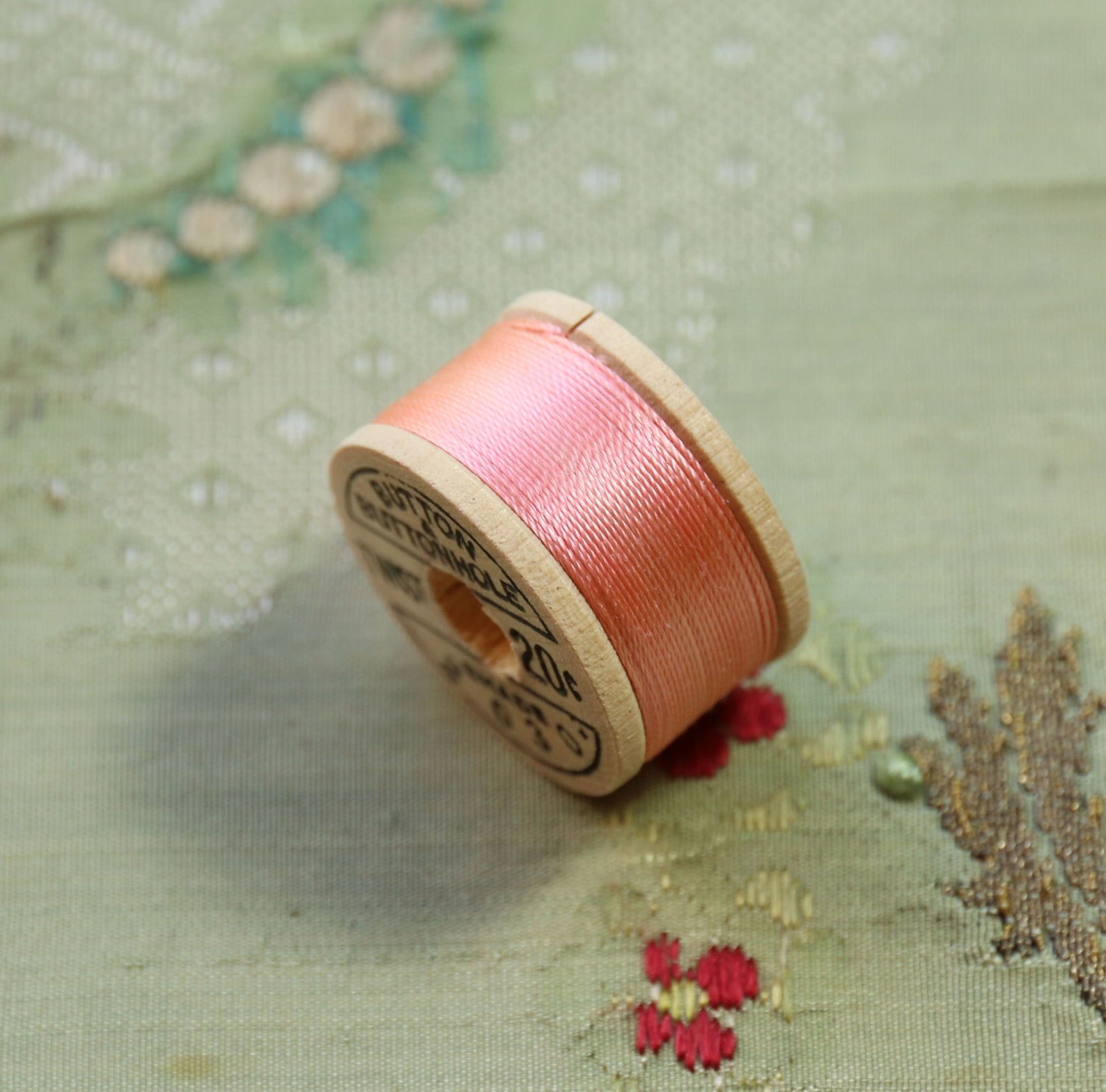 1 Vintage Pure Silk Buttonhole 2030 Twist Thread Spool Soft - Etsy