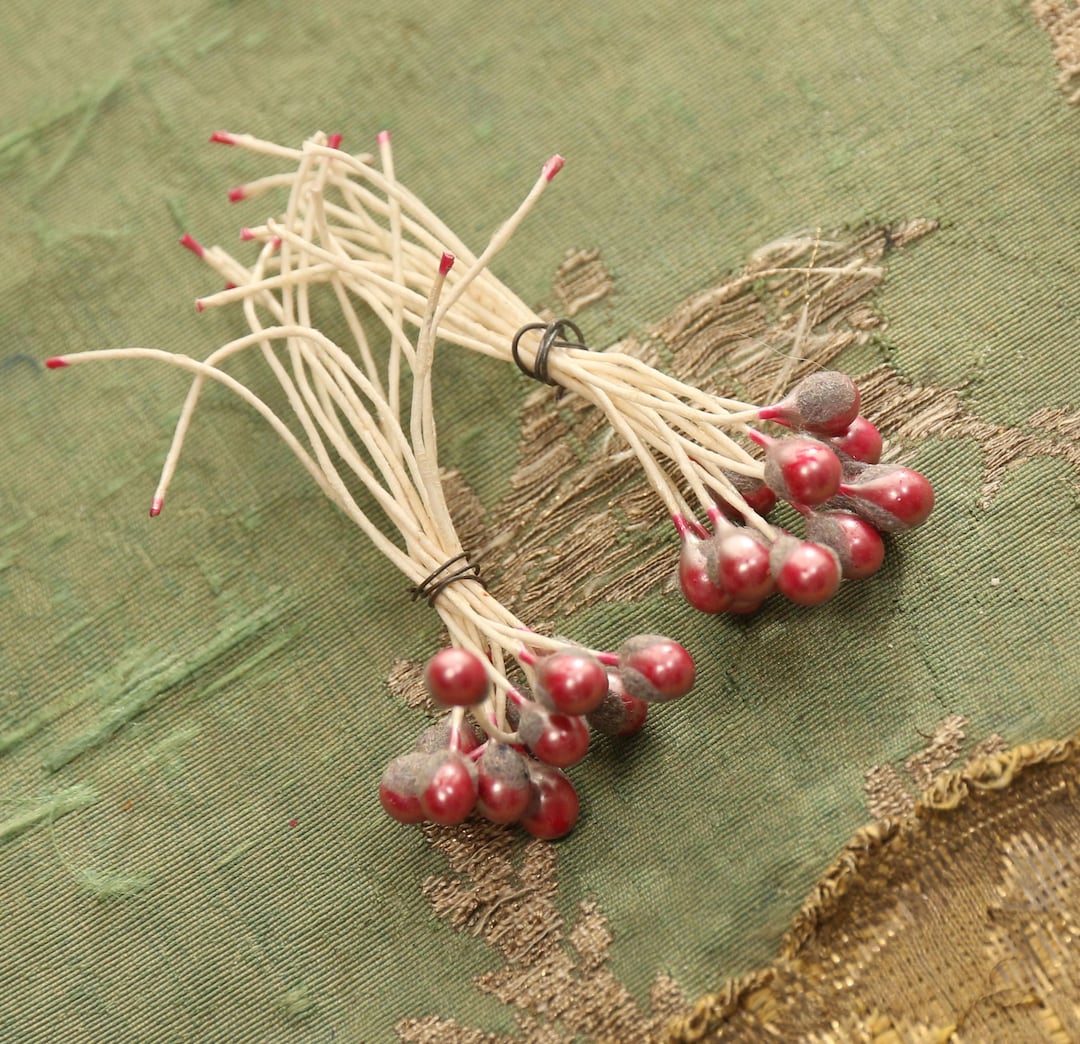 Vintage Lot Bundles Stamen Unique Buds Bundle Millinery Stamen Pearl ...