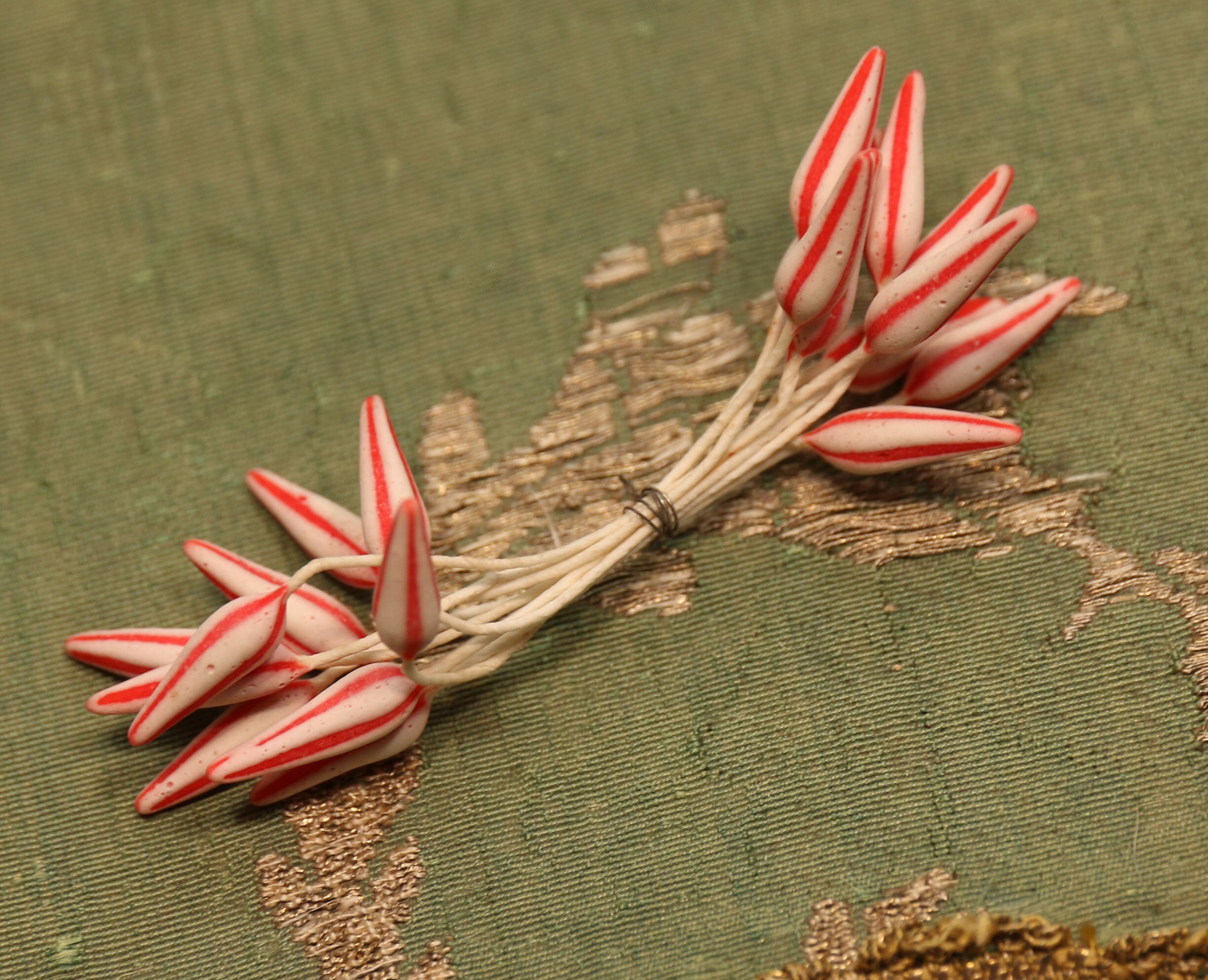 1 Antique Vintage Very Rare Peppermint Red White Stripe Soft - Etsy