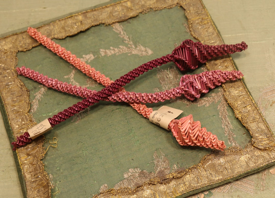 Vintage Lot 3 Millinery Trim 1950s Straw Raffia Italy Flower Piece ...